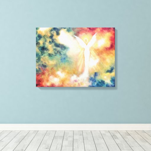Angel Light Angel Art Print on Canvas | Zazzle