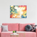 Angel Light Angel Art Print on Canvas | Zazzle