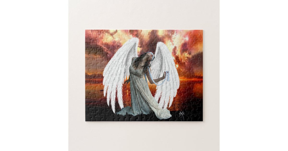 Angel of anguish puzzle | Zazzle