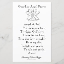 ANGEL OF GOD PRAYER COLORING PAGE | Zazzle