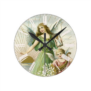 Angel Wall Clocks | Zazzle
