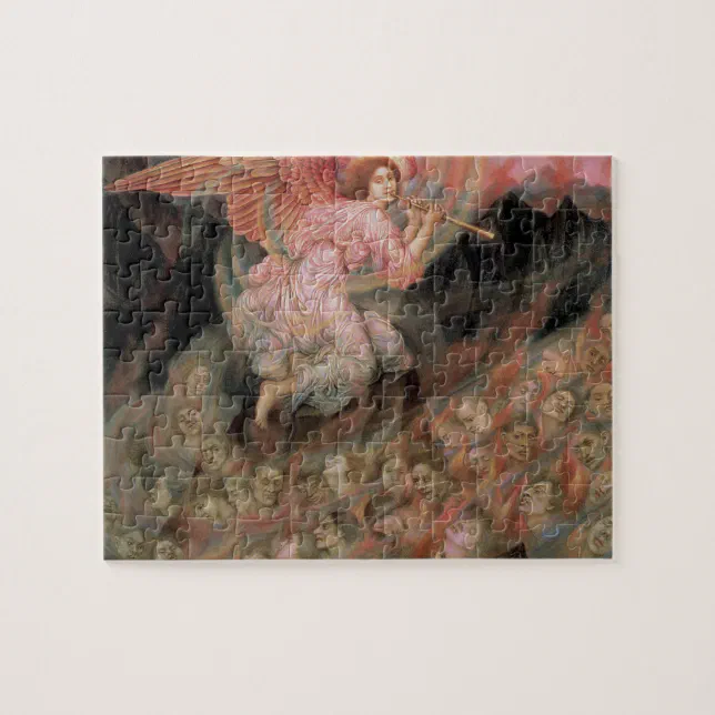 Angel Piping to Souls in Hell by Evelyn De Morgan Jigsaw Puzzle | Zazzle