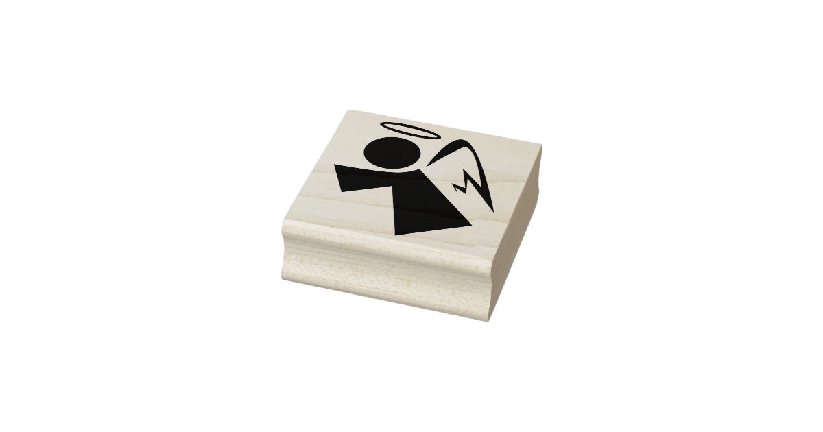 Angel Rubber Stamp | Zazzle
