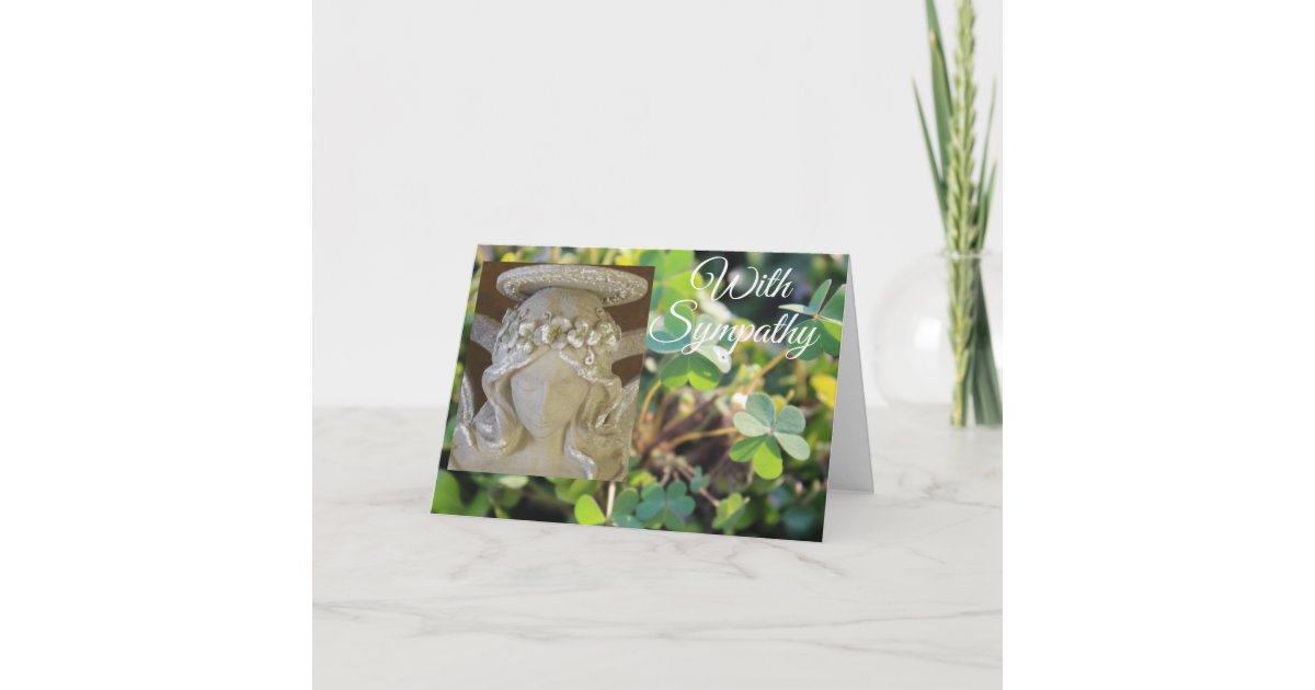 Angel Sympathy Card | Zazzle