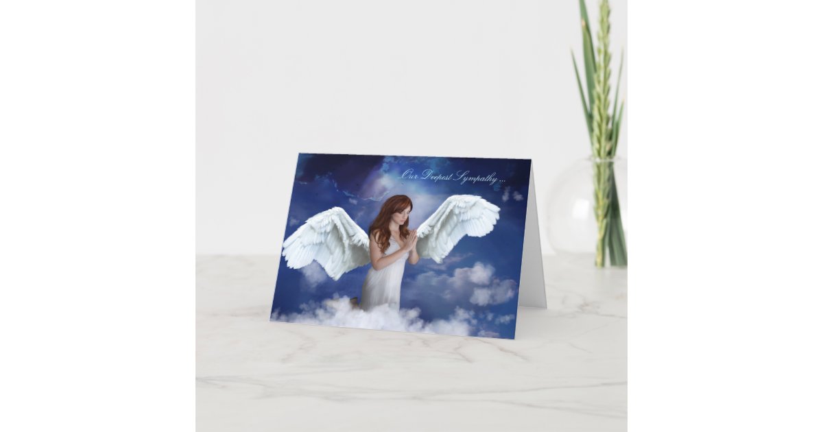 Angel Sympathy Card | Zazzle