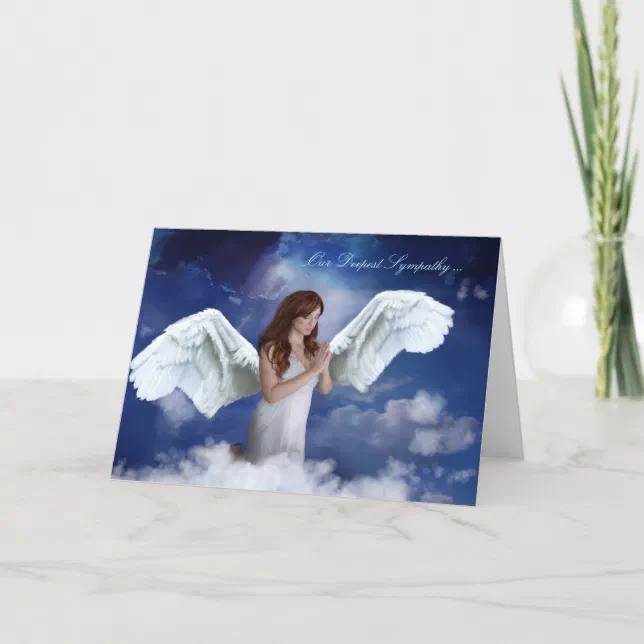 Angel Sympathy Card | Zazzle