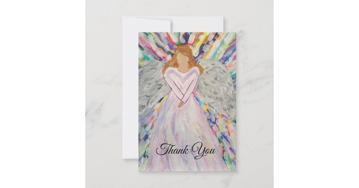 Angel Thank You Card | Zazzle