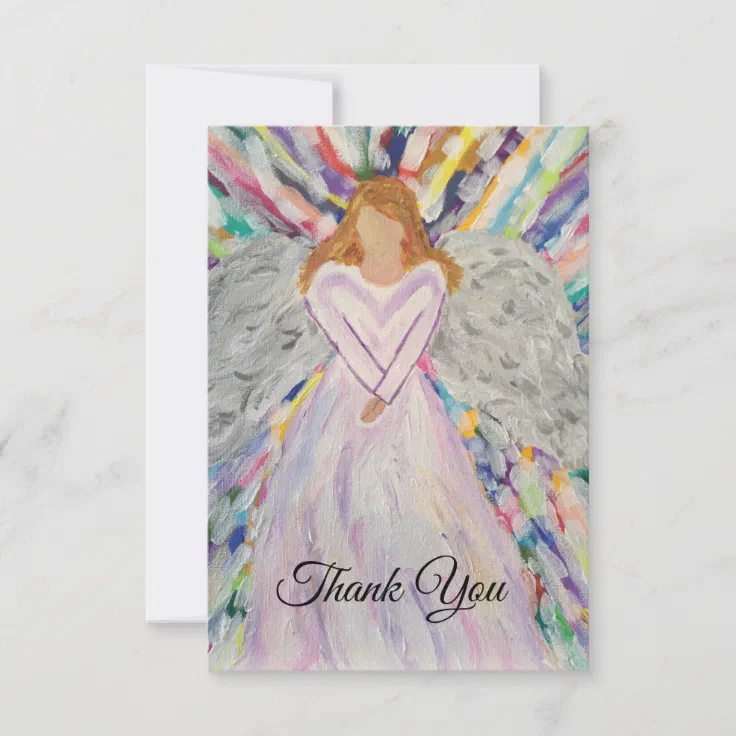 Angel Thank You Card | Zazzle