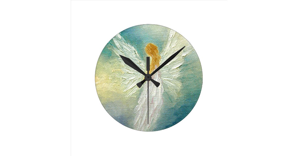Angel Wall Clock | Zazzle