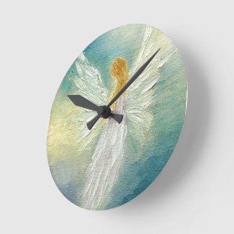 Angel Wall Clock | Zazzle