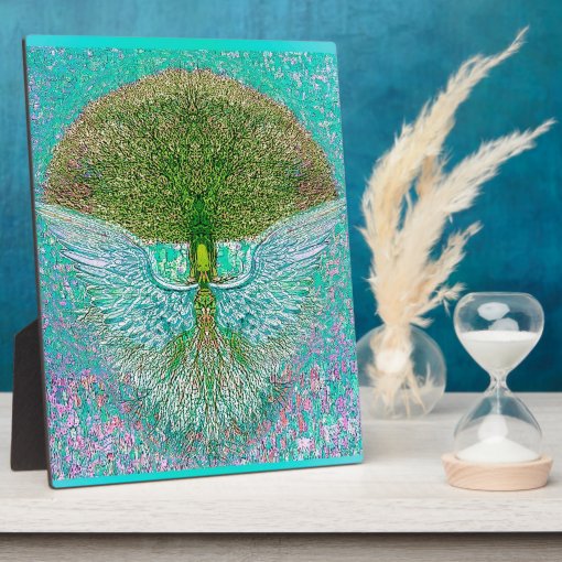 Angel Wing Tree of Life Plaque | Zazzle