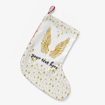 Angel Wings Christmas Stocking | Zazzle