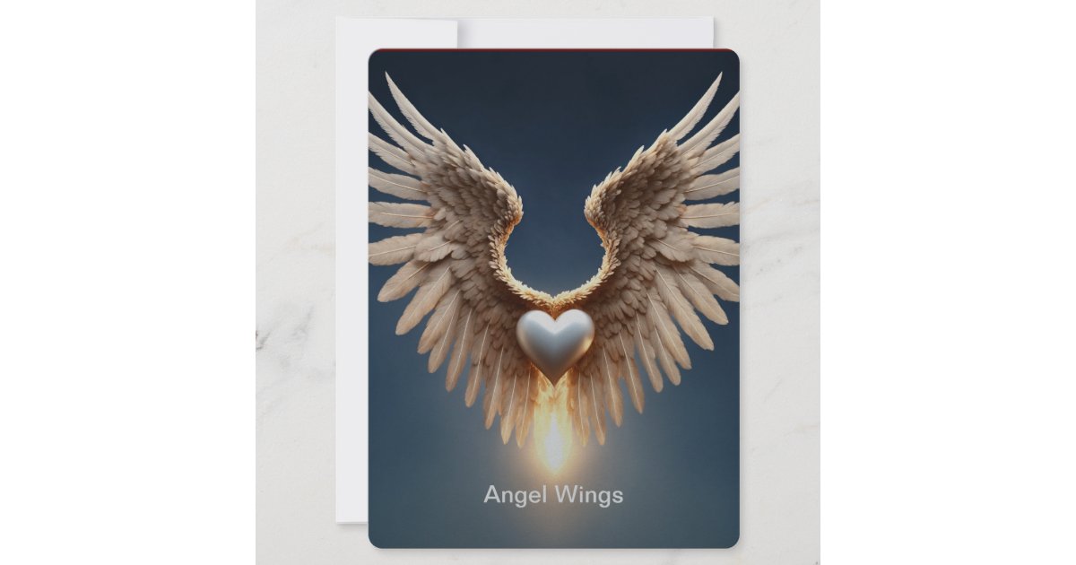 Angel Wings Invitation | Zazzle