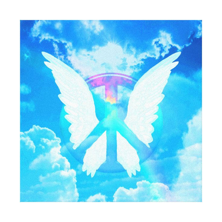 Angel Wings & Peace Sign | Zazzle