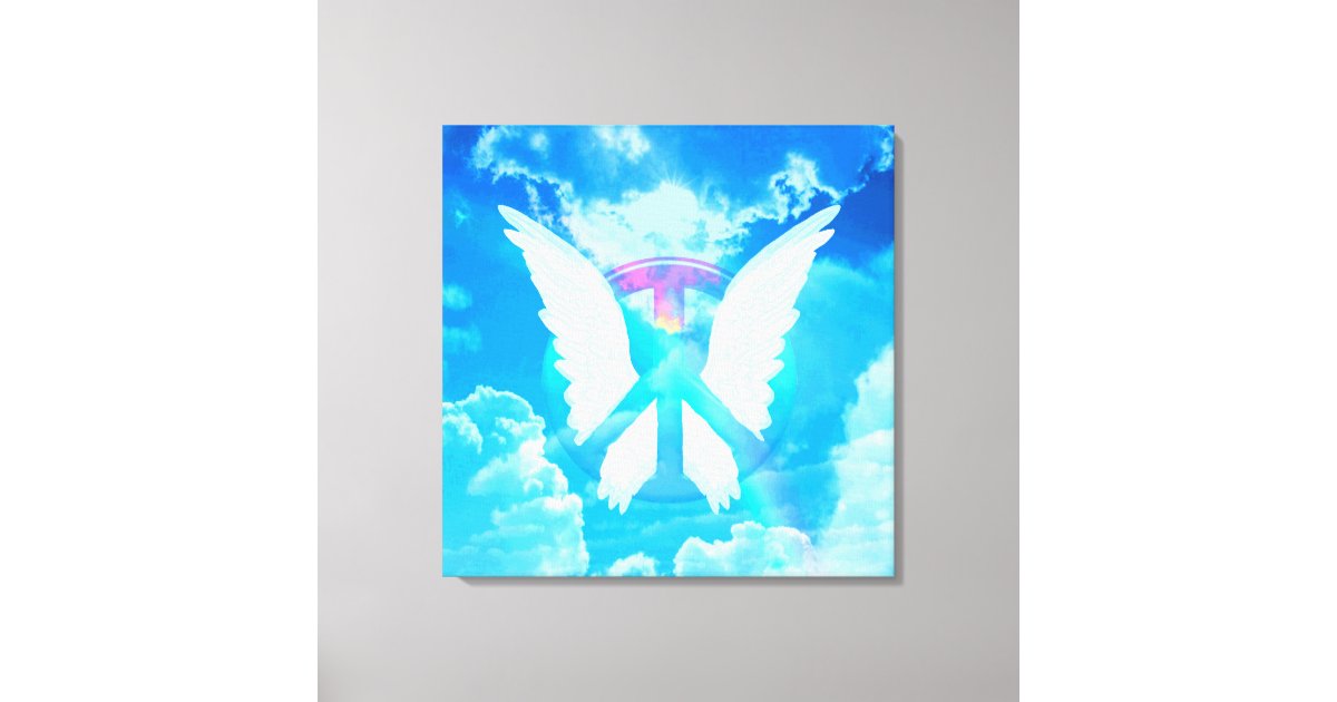 Angel Wings & Peace Sign | Zazzle