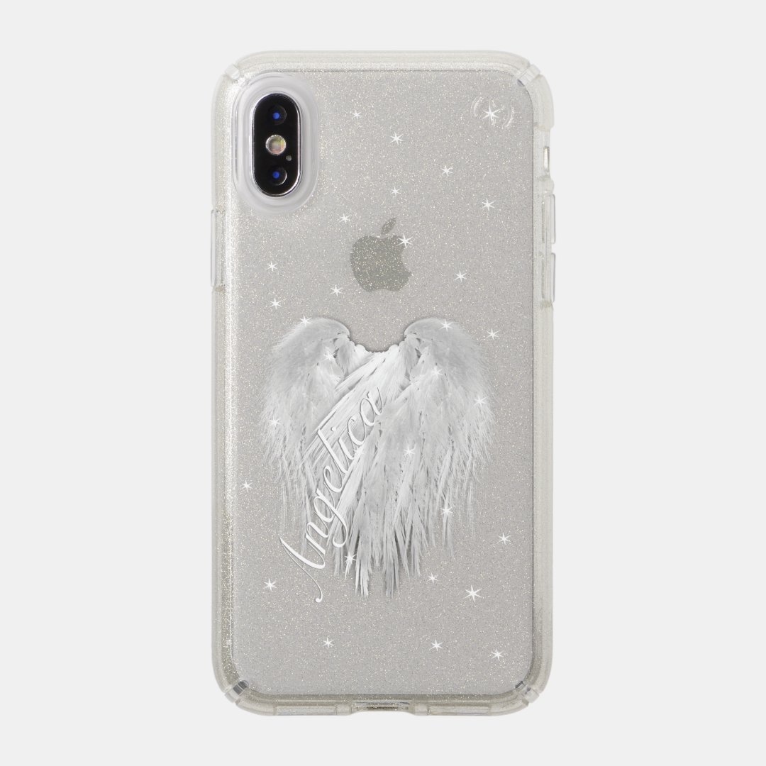 ANGEL WINGS Sparkle Heart Speck iPhone Case | Zazzle