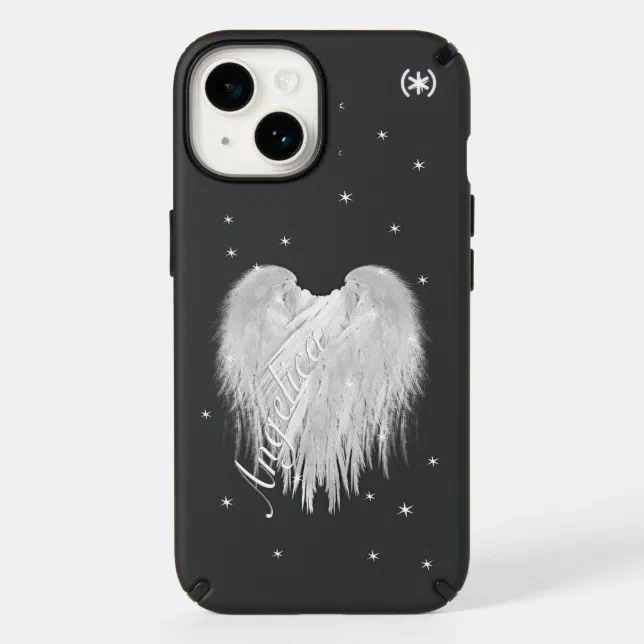 ANGEL WINGS Sparkle Heart Speck iPhone Case | Zazzle