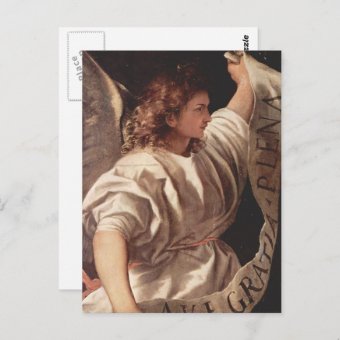 Angel with Banner 1522 Postcard | Zazzle