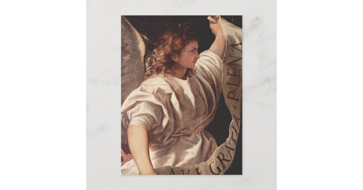 Angel with Banner 1522 Postcard | Zazzle