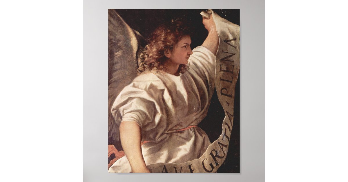 Angel with Banner 1522 Poster | Zazzle