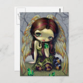 "Angel with Emeralds" Postcard | Zazzle