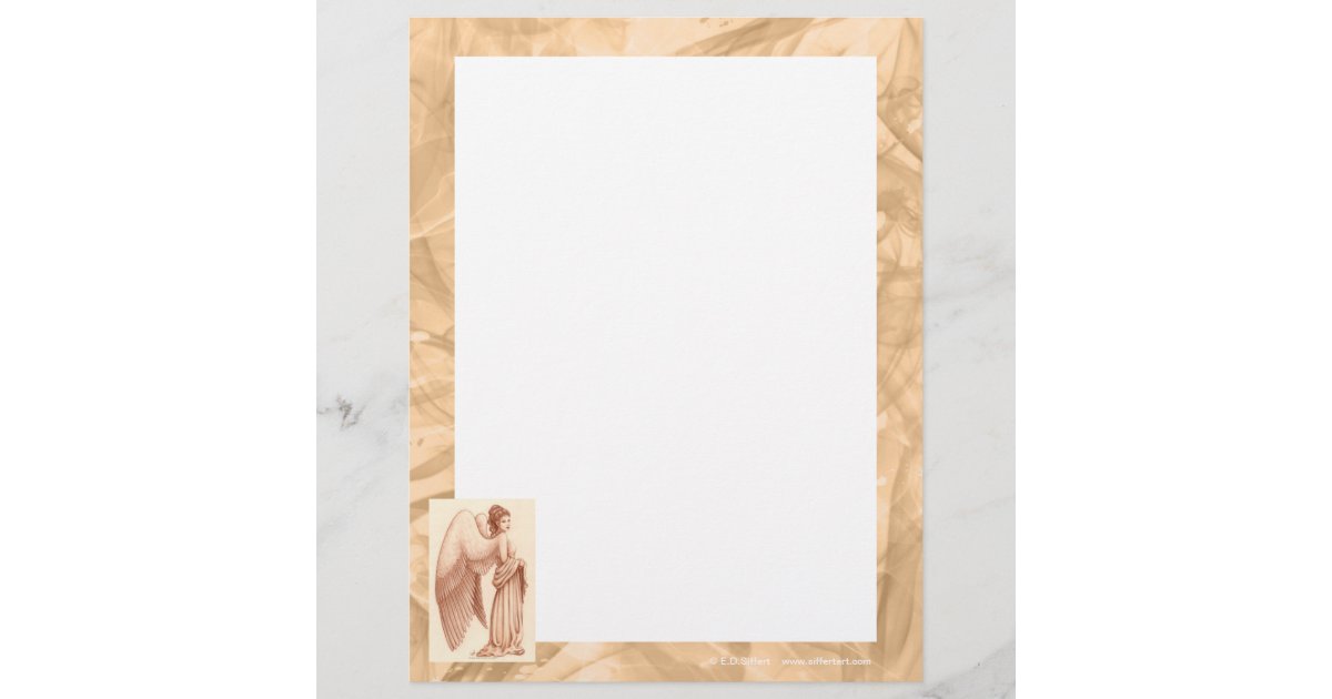 Angel Woman Letterhead | Zazzle