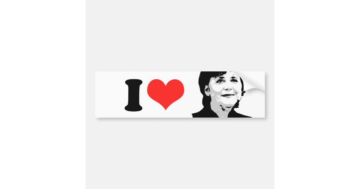 Angela Merkel Bumper Sticker | Zazzle