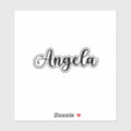 Angela Name - Handwritten Calligraphy Sticker | Zazzle