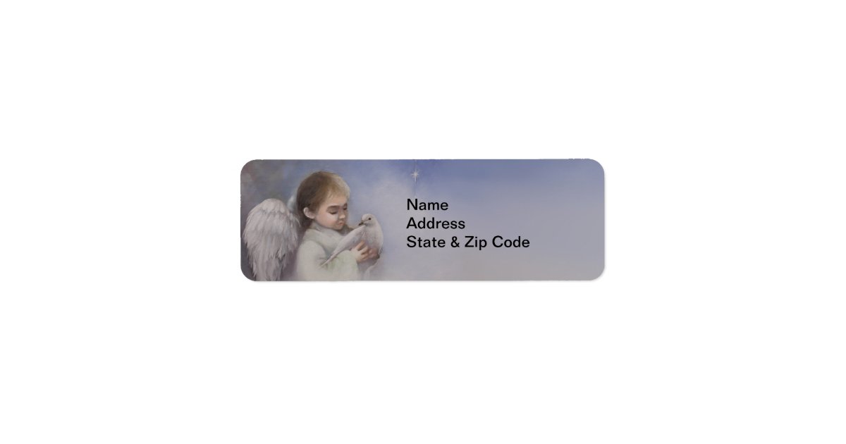Angelic Blessings Label | Zazzle