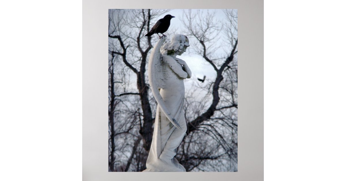 Angelic Crow Poster | Zazzle
