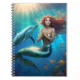 Angelic Mermaid Swimming With Dolphins, Notebook | Zazzle