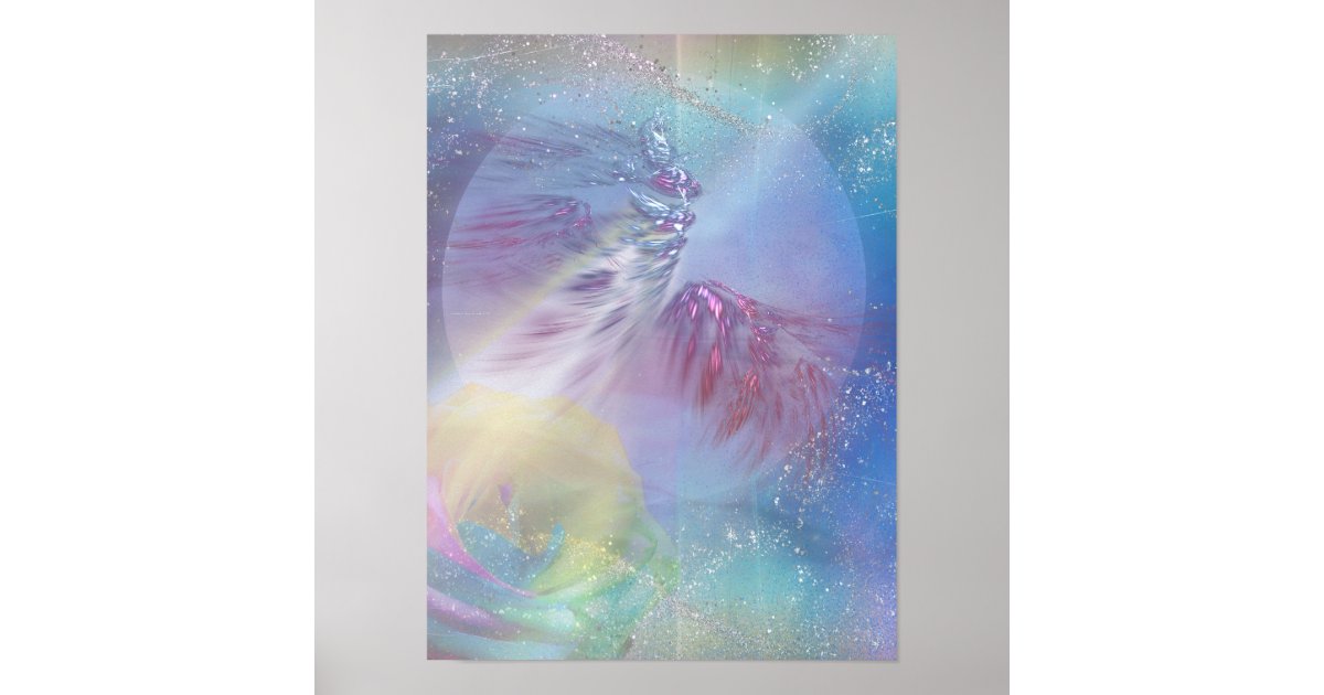 Angelic Moon Dream Poster | Zazzle