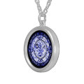 Angelic Spiritual Protection Amulet Silver Plated Necklace | Zazzle