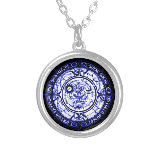 Angelic Spiritual Protection Amulet Silver Plated Necklace | Zazzle.com