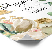 Angelica Name Meaning Floral Bridal Birthday Poster | Zazzle