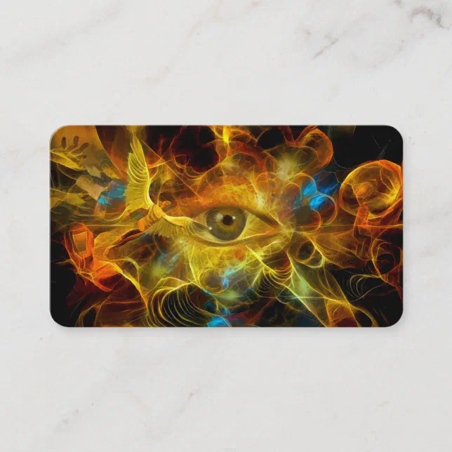 Angels and all seeing eye business card | Zazzle