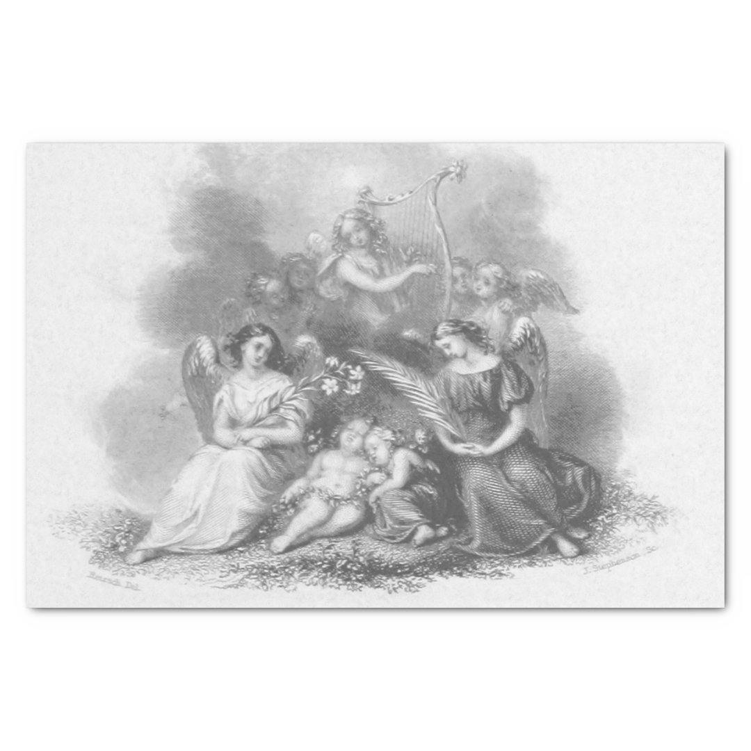 Angels and Cherubs Tissue Paper | Zazzle
