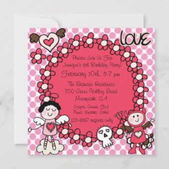 Angels and Devils Birthday Invitation | Zazzle
