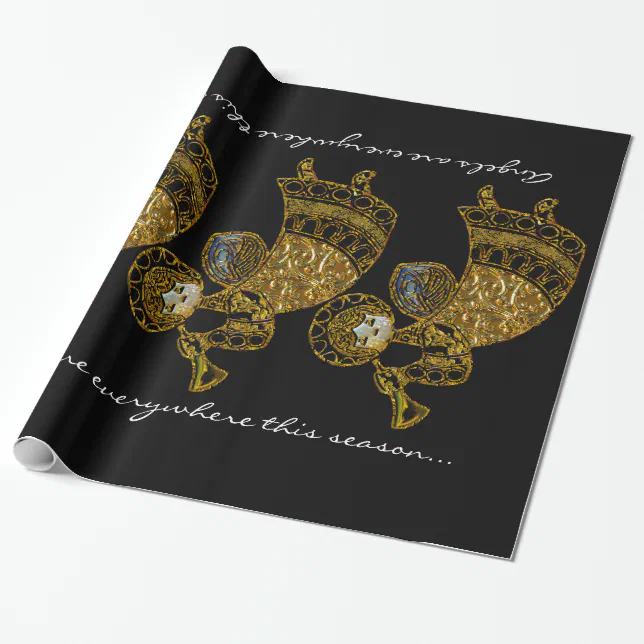 Angels are Everywhere this Season Wrapping Paper | Zazzle