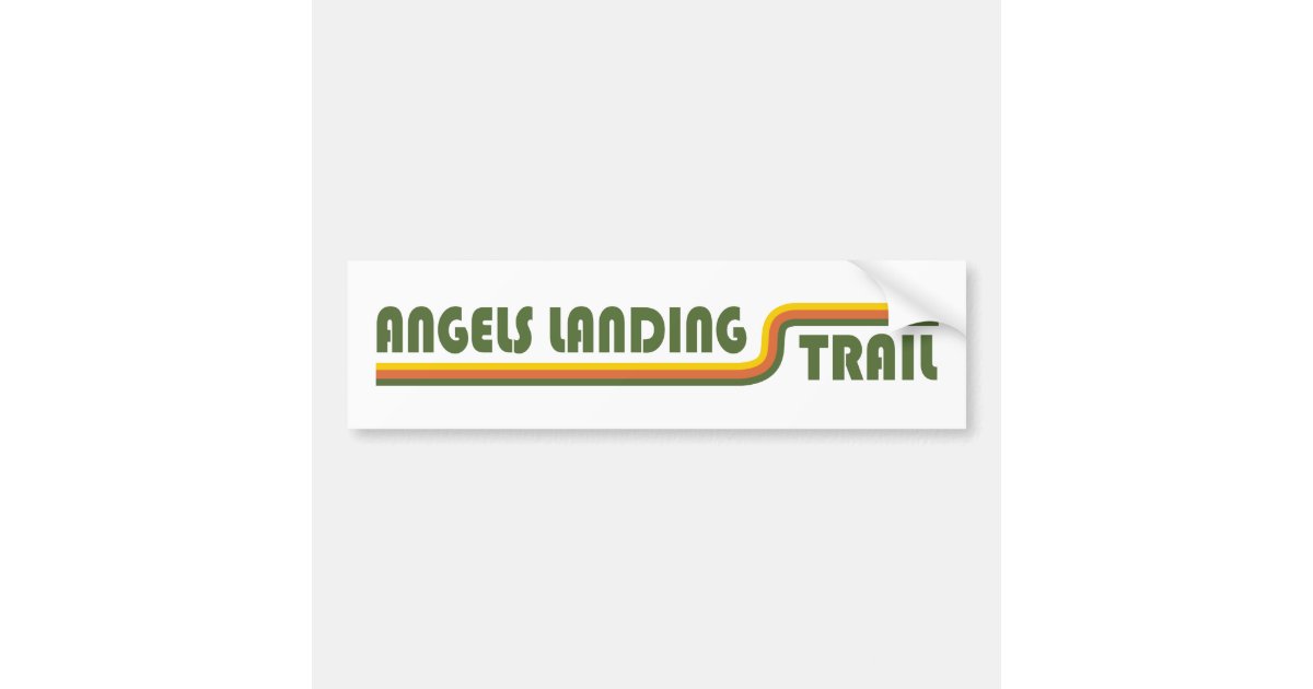 Angels Landing Trail Zion National Park Bumper Sticker | Zazzle