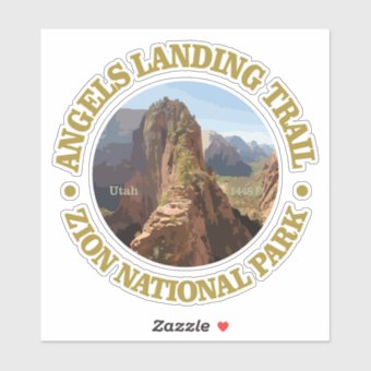 Angels Landing (Zion NP) Sticker | Zazzle