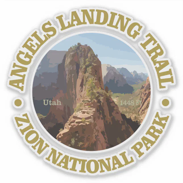 Angels Landing (Zion NP) Sticker | Zazzle