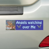 Angels watching over Me bumper sticker | Zazzle