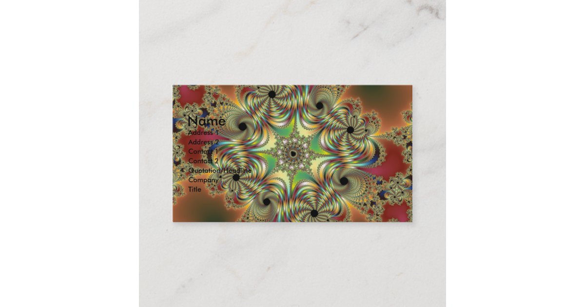 Angelus Fractal Business Card | Zazzle