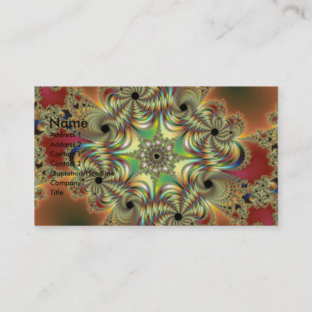 Angelus Fractal Business Card | Zazzle