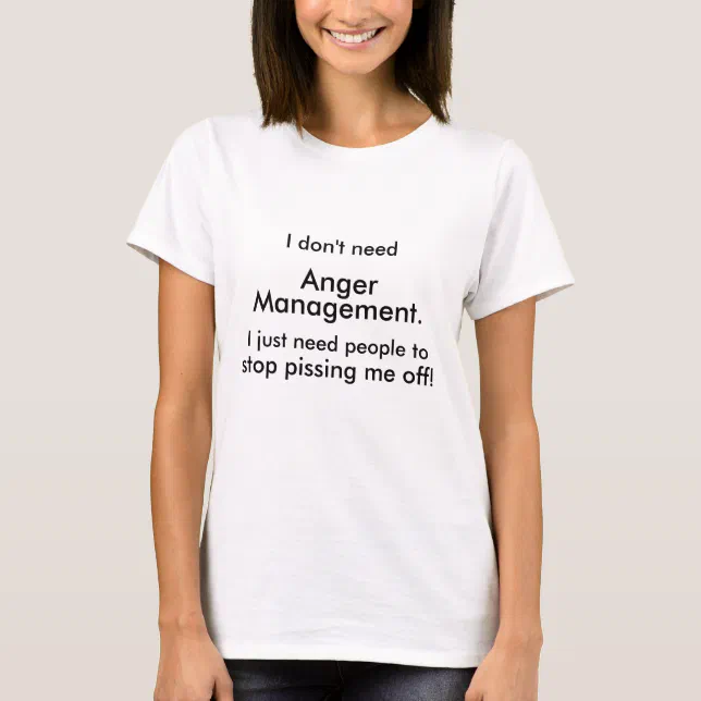 Anger Management T-Shirt | Zazzle