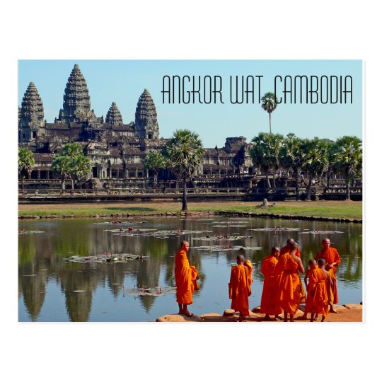 Angkor Wat Cambodia Postcard | Zazzle.com