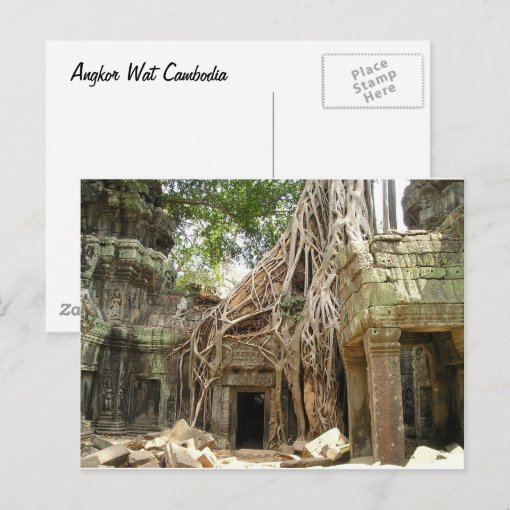 Angkor Wat Cambodia Postcard | Zazzle