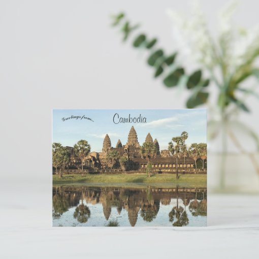 Angkor Wat in Angkor Siem Riep Cambodia Postcard | Zazzle