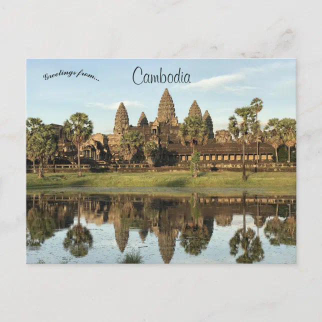 Angkor Wat in Angkor Siem Riep Cambodia Postcard | Zazzle